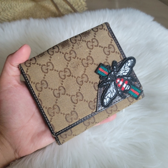 Gucci | Bags | 0 Authentic Gucci Vintage Gg Canvas Wallet As Is No ...